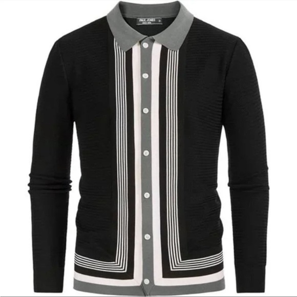 Boutique | Sweaters | New Mens Long Sleeve Button Down Knitted Cardigan ...